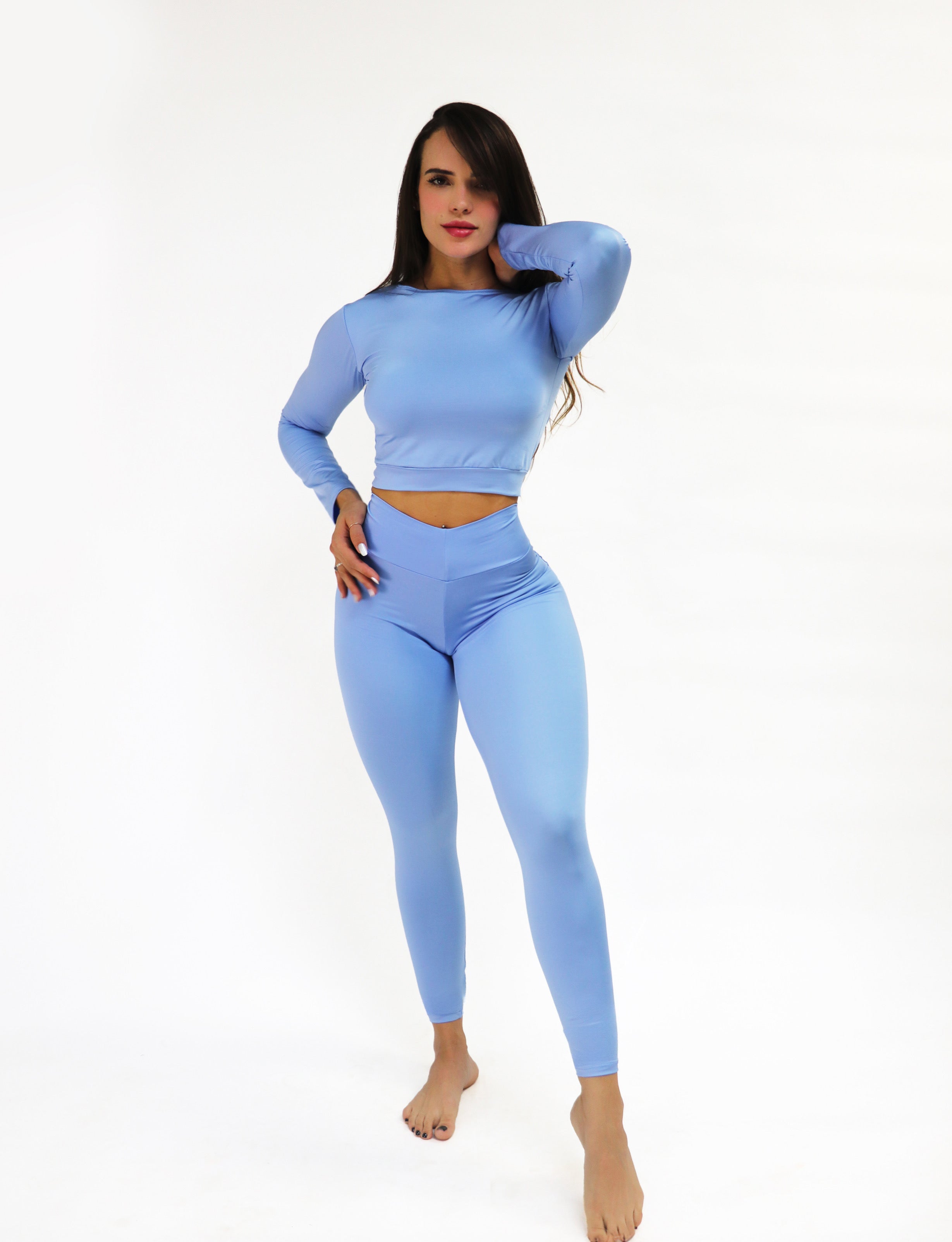 Shiny Blue Bum Bum Pocket Leggings – The Blue Body Brazil